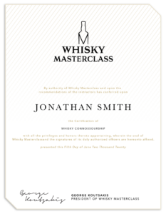 Whisky Masterclass – Online Whisky Training Course